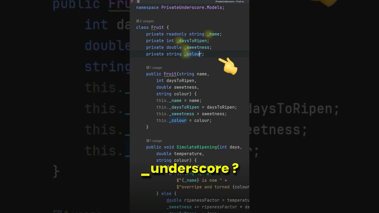 _underscores on private fields?