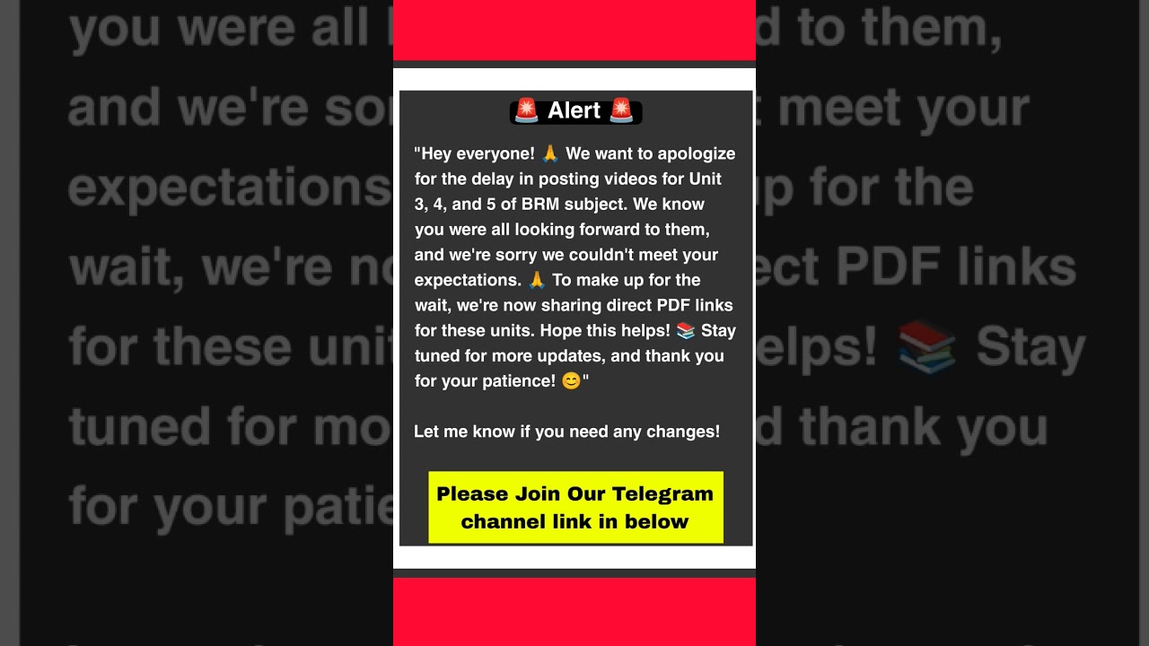 BRM Unit 3 4 5 pdf links in this post..and telegram Channel..@FinalFocusYt