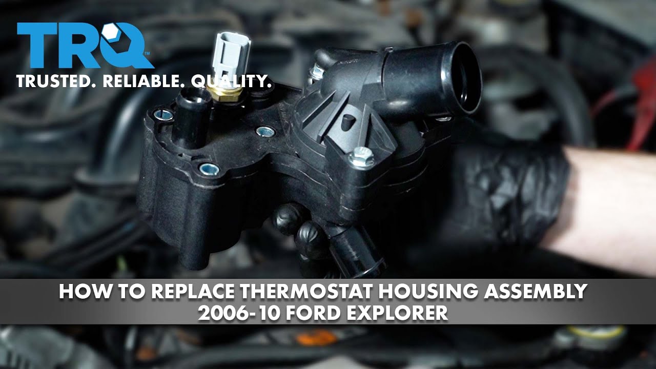 How to Replace Thermostat Housing Assembly 2006-10 Ford Explorer