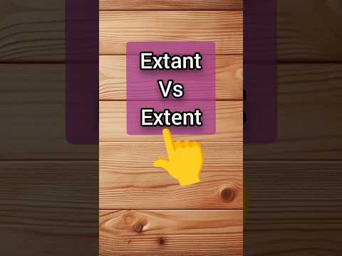 'Extant' vs 'Extent' 👈 #learnenglish #vocabulary #shorts #subscribe #dailyenglish #meaning #words