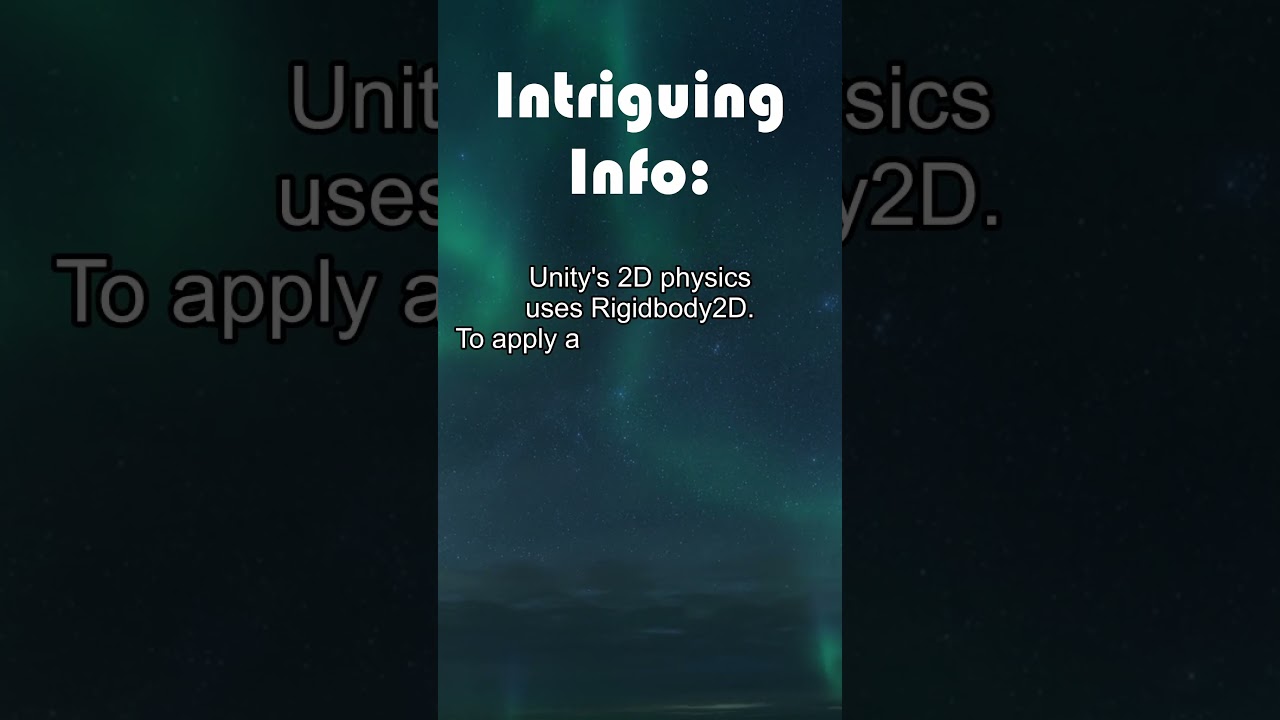 2D Physics in Unity: Upward Forces with Rigidbody2D