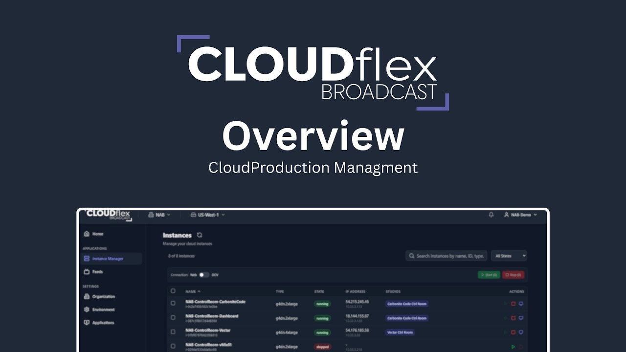 Getting Started with CLOUDflex Broadcast: Platform Overview