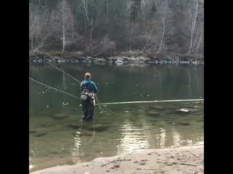 Spey cast slow mo