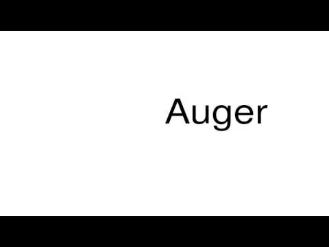 How to pronounce Auger