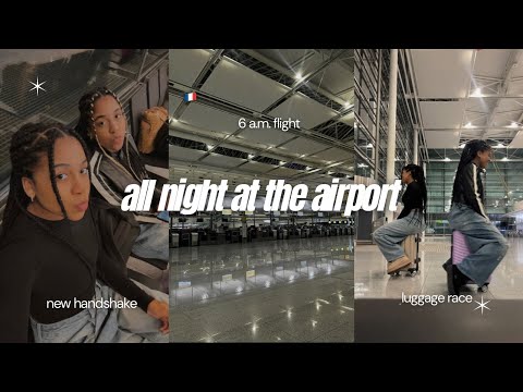 Travel Vlog to south of France 🇫🇷: 6am flight, airport vlog, luggage race & more!