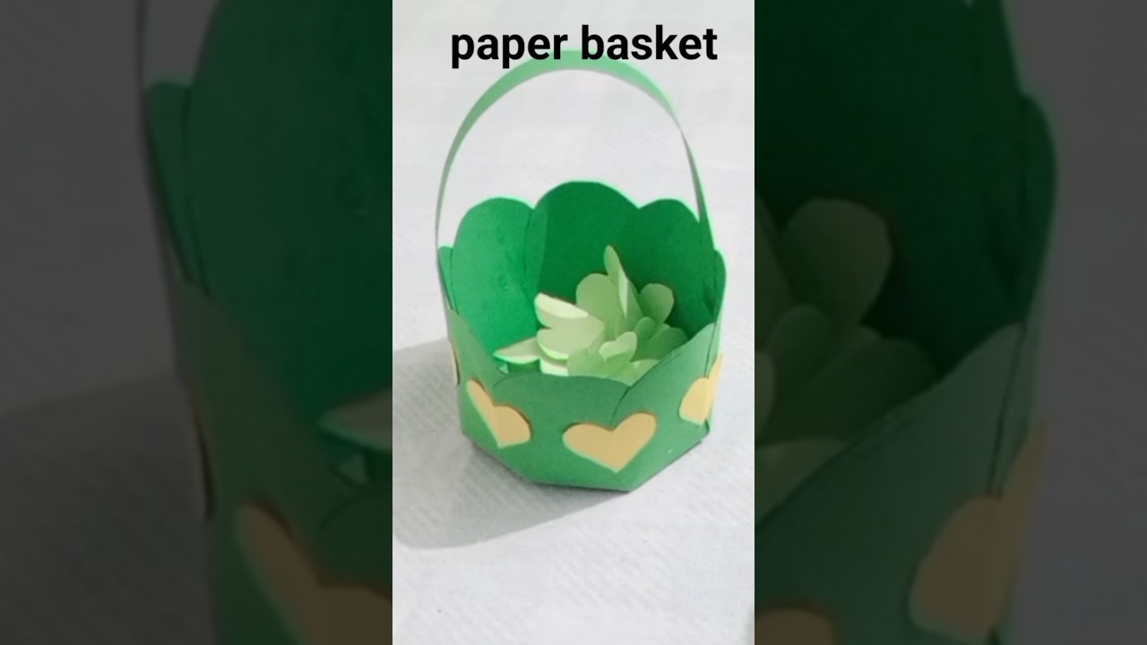 How to make a basket with paper/how to make paper basket easy/paper flowers basket/diy paper basket.