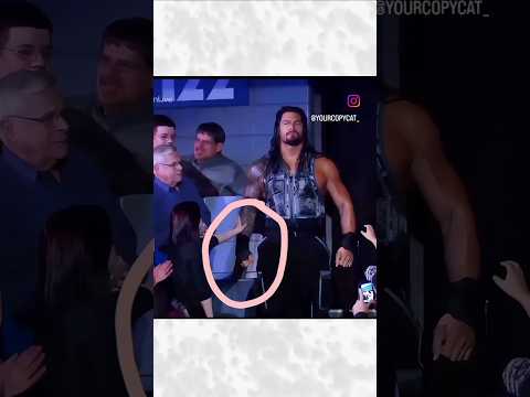 When A Fan Touch Roman Reigns #romanreigns