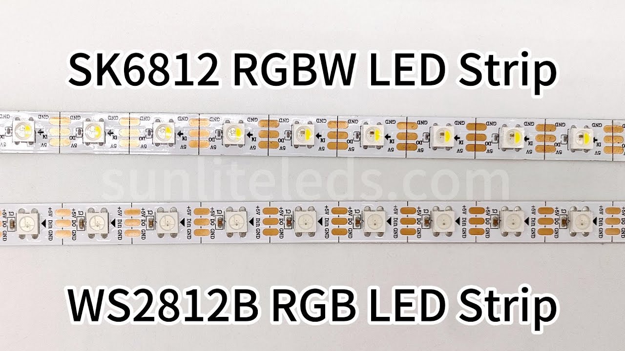 SK6812 VS WS2812B LED Strip Compare