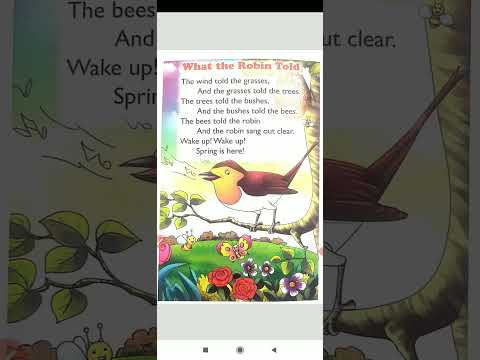 rhyme time KG ( what the Robin told)