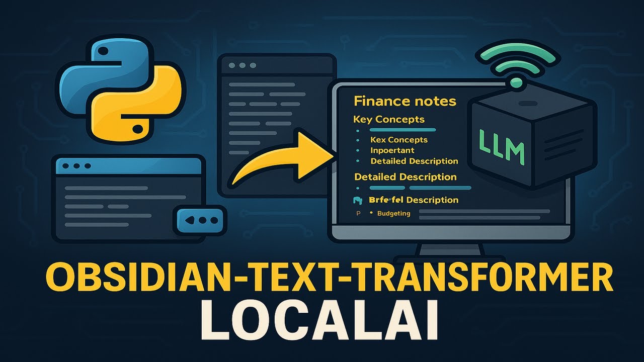 Obsidian Text Transformer LocalAI - Demo