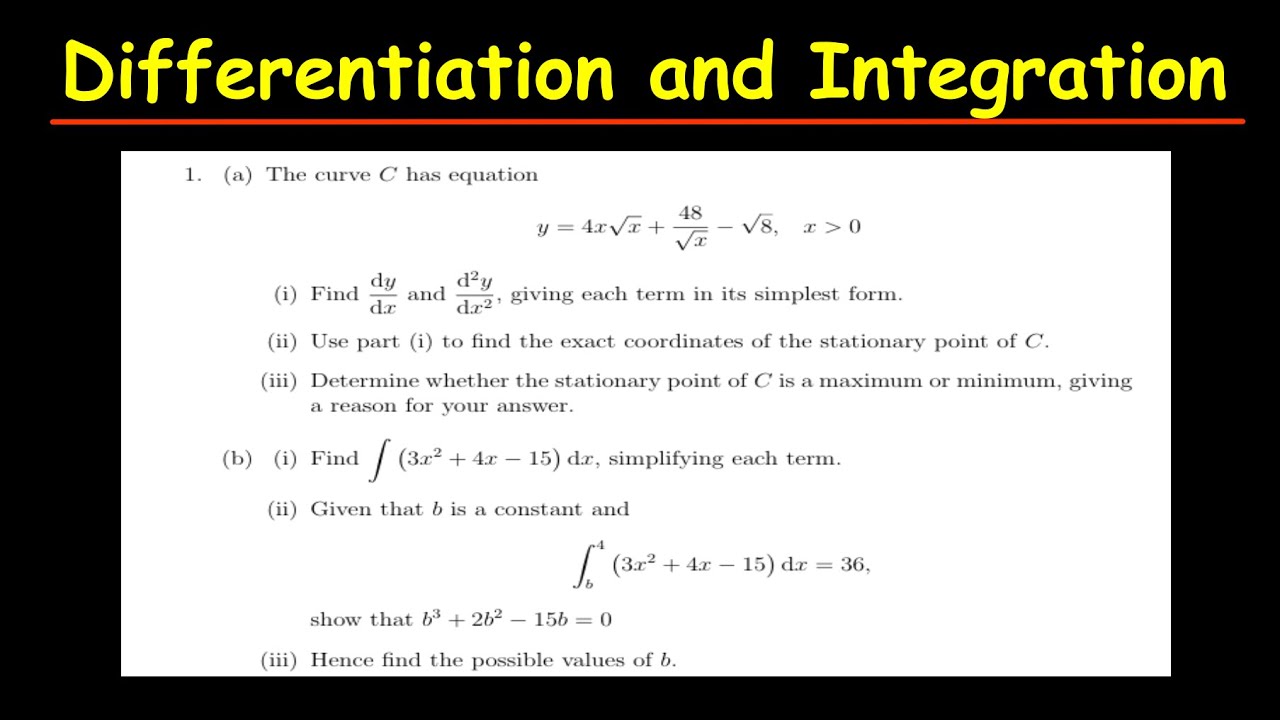 Differentiation and Integration