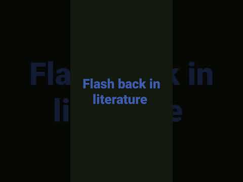 Flash back in literature