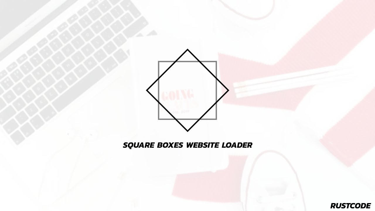 Rotating Boxes Website Loader | HTML And CSS