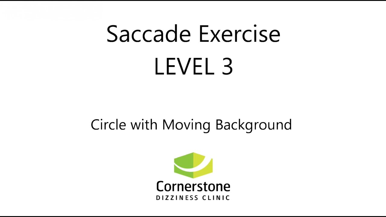 Vestibular & Concussion Exercise - Saccade Level 03