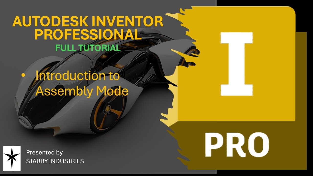 40 - Introduction to Assemblies | Assembly Mode | Autodesk Inventor Tutorial