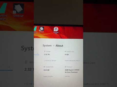 System upgrades memory up to a 64GB instead of 32.. 2080Ti Rtx AMD RYZEN 9 3950x 16 core processor
