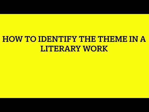 How to identify a theme in a literary work | Urdu Hindi