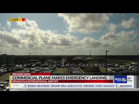 Commercial aircraft makes emergency landing at Pensacola International Airport