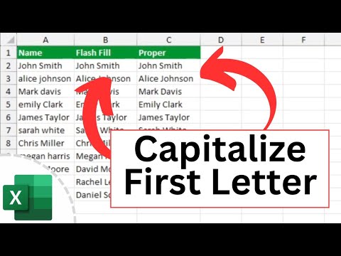 Excel: Capitalize First Letter of Each Word in a Cell
