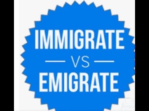 Migrate vs Immigrate vs Emigrate - What's the difference?/ADD TO QUEUEImmigration and Emigration