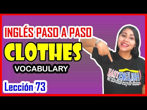 Lección 73: 👩🏻🏫 Vocabulario de la ROPA en INGLÉS 👕👖👗