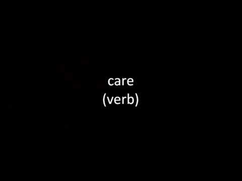 care (verb)
