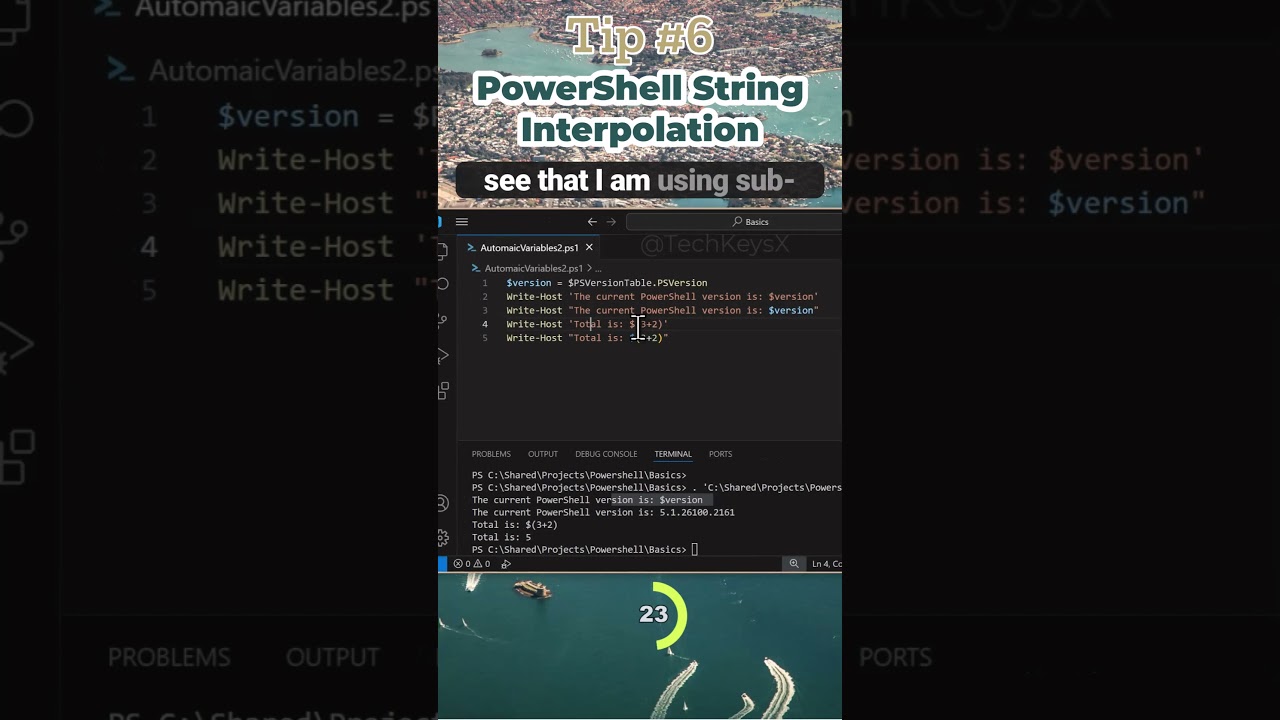 PowerShell String Interpolation Tip #6
