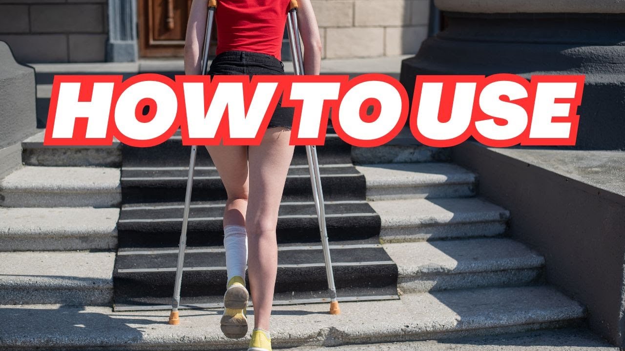 How to Go Up & Down Stairs with Crutches (with non-weight bearing)