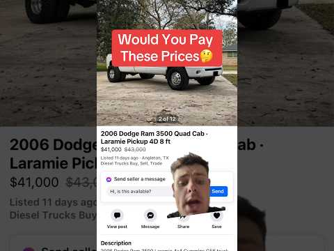 Overpriced Trucks😭 #truck #trucks #diesel #dieseltrucks #ford #dodge #chevy #ram #gmc