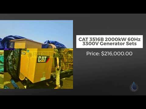 CAT 3516B 2000kW 60Hz 3300V Generator Sets | South Korea