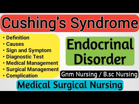 Cushing Syndrome In Hindi // Endocrine Disorders // Medical Surgical Nursing