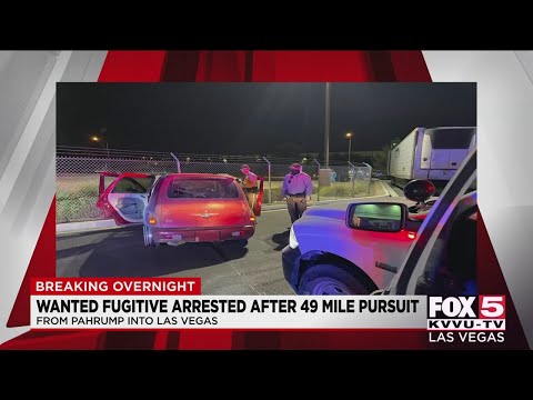 Nye County deputies arrest wanted fugitive after pursuit into Las Vegas