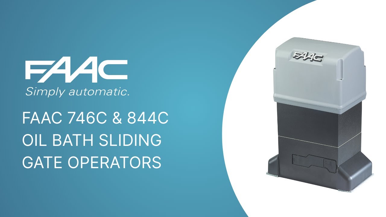FAAC 746C & 844C Sliding Gate Operators