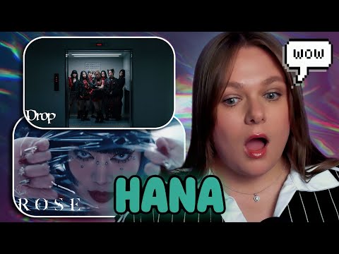 First Time Reaction to HANA - 'ROSE' & 'DROP' Music Video