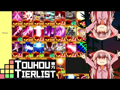 Touhou Tierlist Based on Surviving Spell Cards