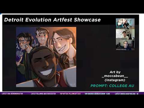 Looking at DEArtfest Fanart with Chris and Michael