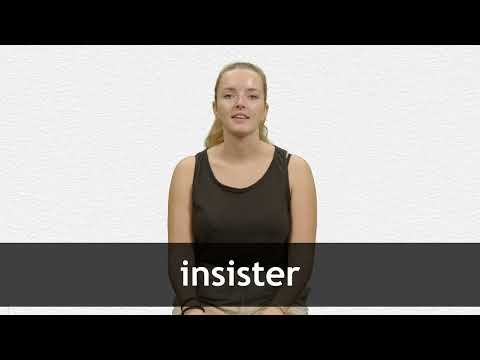 English Translation of “INSISTER” | Collins French-English Dictionary