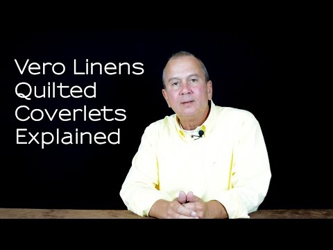 Vero Linens quilted coverlets