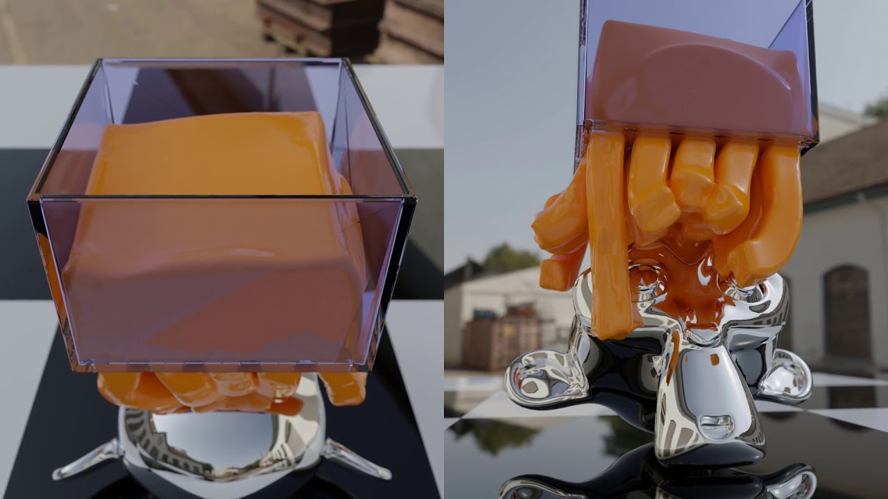 High Viscosity Flip Fluid - #Blender