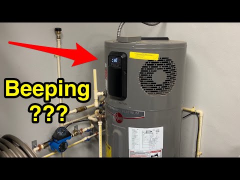 Fixed: Rheem hybrid water heater beeping - Error A108 Condensate Blocked Unclog Line