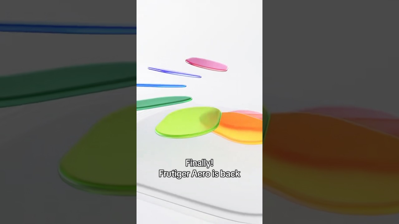 Goodbye Flat Design, Welcome back frutiger aero ❤️
