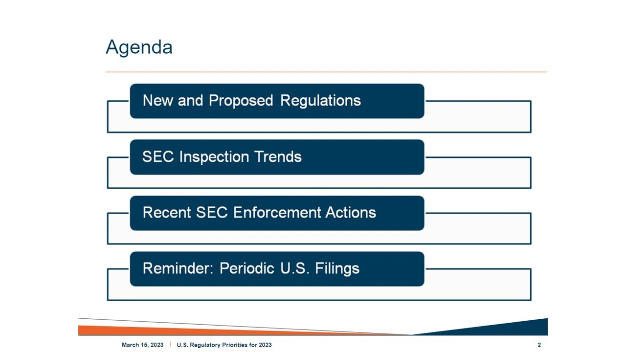 Updating your Compliance Calendar: U.S. Regulatory Priorities for 2023