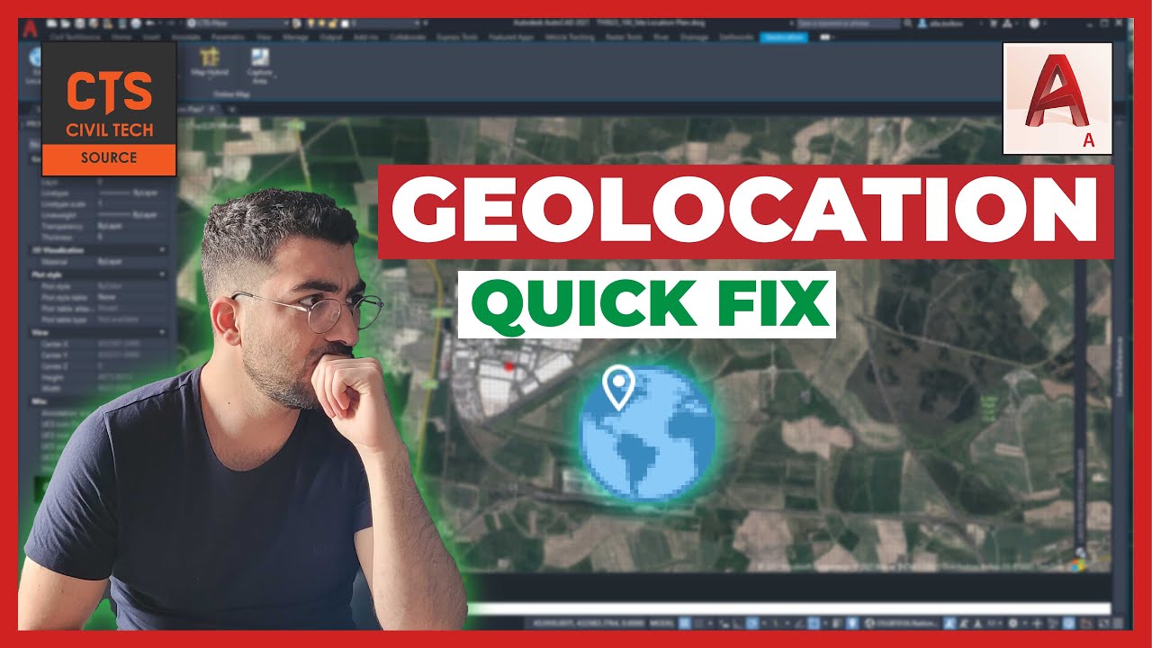 AutoCAD Geolocation - How to create quickly your site location plan