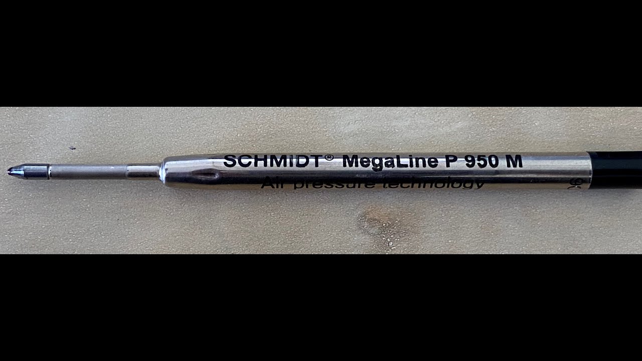 Schmidt MegaLine P950 G2 parker style refill - turn your pen into a space pen!