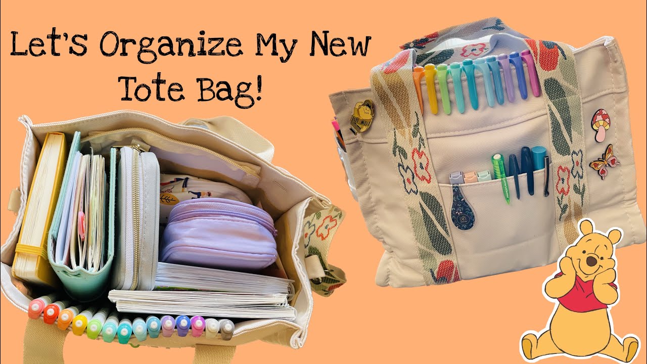 Organizing My New Tote Bag! | TEMU Stationery Order