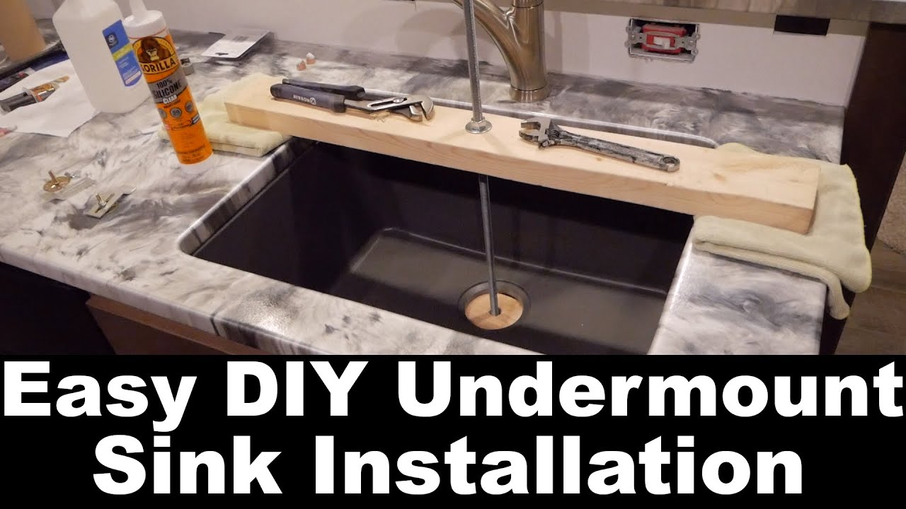 DIY Easy Undermount Sink Install