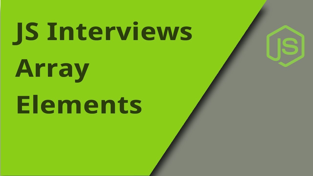 JS Interview - Array Indexes - Question 24