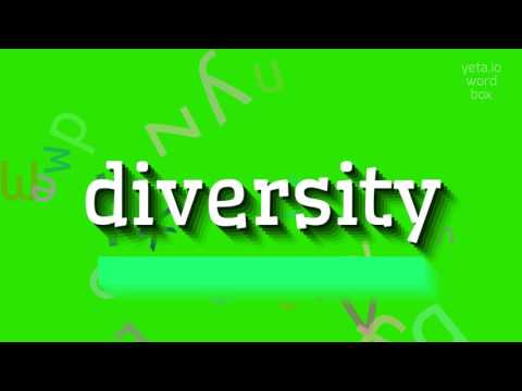 DIVERSITY - HOW TO PRONOUNCE DIVERSITY?