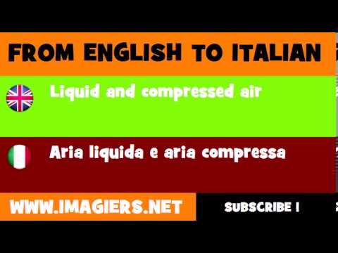 How to say Liquid and compressed air in Italian
