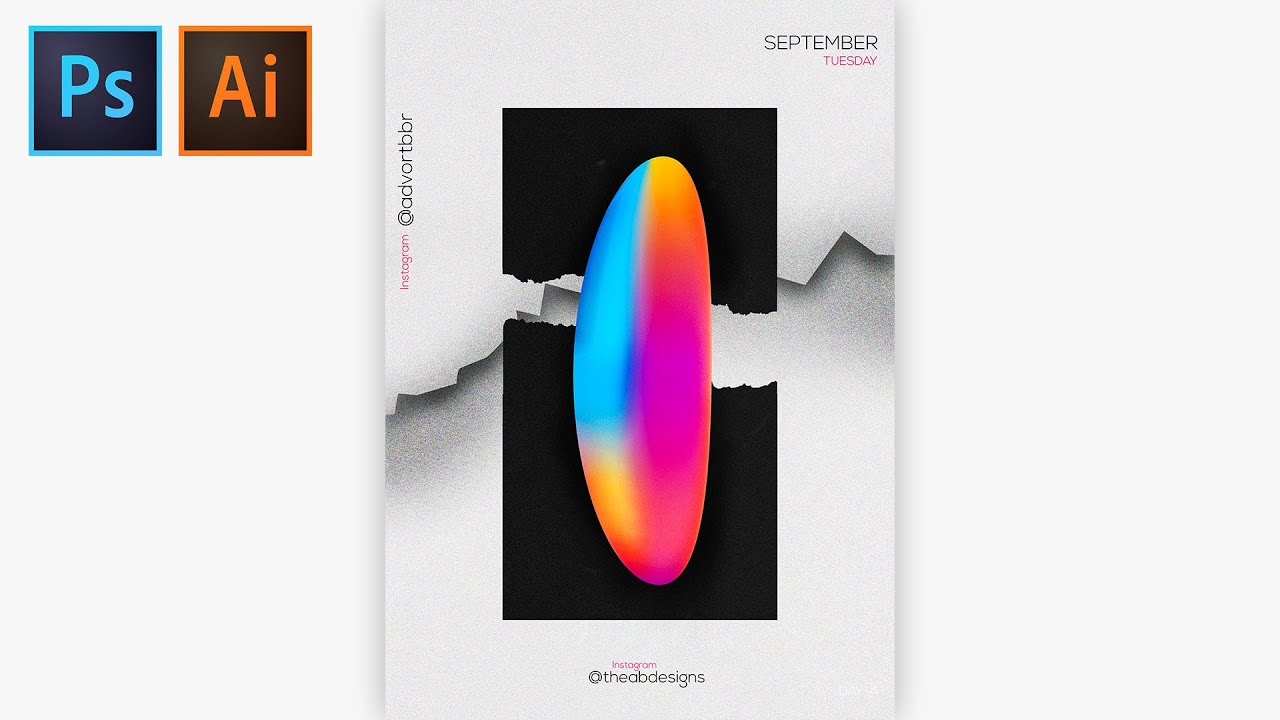 How to make Vector Abstract Using Adobe Photoshop | Illustrator